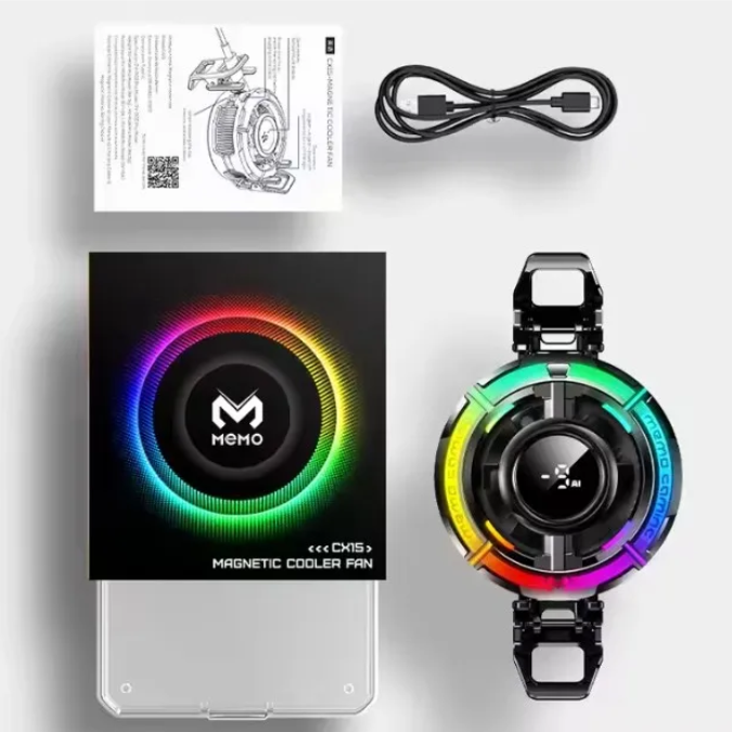 Memo CX15 (AI) / CX10 PRO (AI) / CX08 PRO / CX08 / CX07 Mobile Radiator Cooling Fan For Mobile ...
