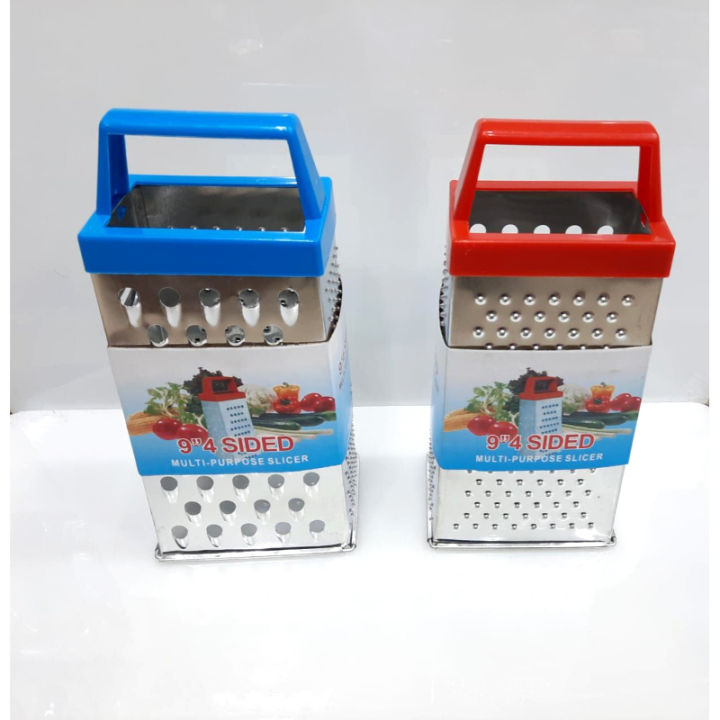 4 Sided 9 Inches Multi-Purpose Stainless-Steel Grater | Daraz.pk