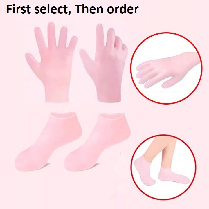 Silicone Moisturizing Socks & Gloves SPA GEL for Hands and Feet ...