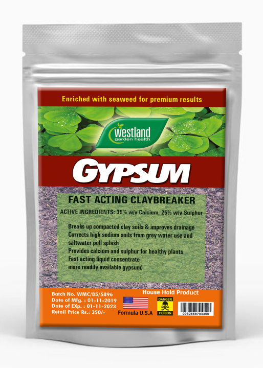 Gypsum Fertilizer 500 grams & 1 KG Pack – Imported Italy Gypsum Powder ...