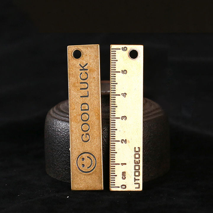 Creative Clasp Craft Tools Brass Ruler Key Chain Pendant Jewelry ...