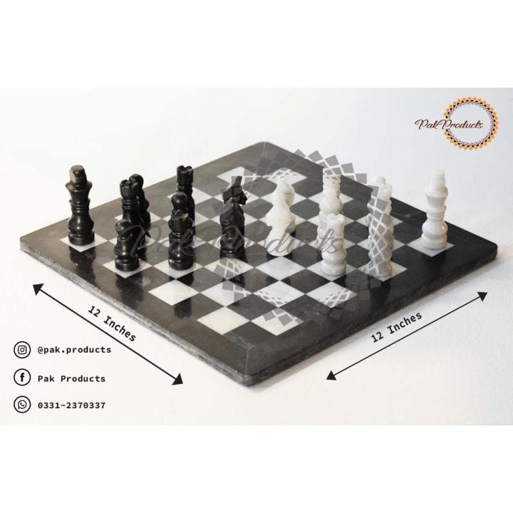 Hand carved Marble/Onyx Chess Set - CHESS BOARD - Large Size | Daraz.pk