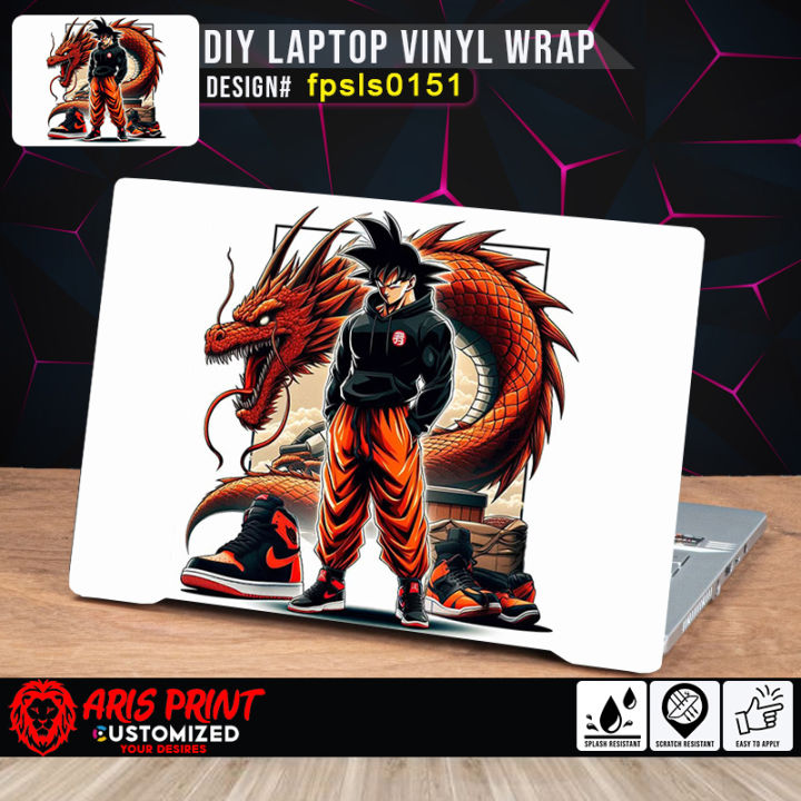 Dragon ball z goku Vinyl Skin for Laptops- Laptop Skin, Laptop Sticker ...