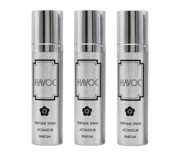 Pack of 3 Box Havoc Silver Perfume Body Spray for Men - Long Lasting ...