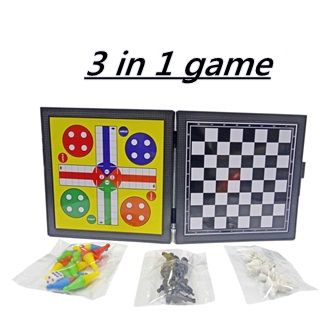 (3 in 1) Chess Board Premium Quality (21 x 21cm) | Daraz.pk
