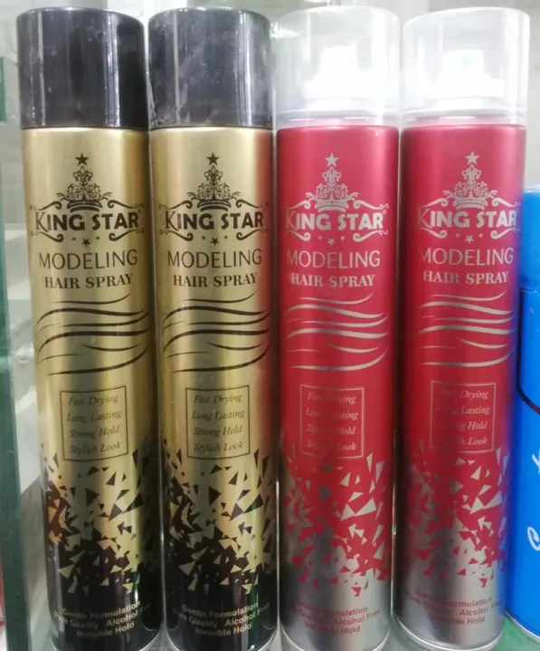KING STAR HAIR SPRAY Hiar styyling spray for men and women 420 ML each ...