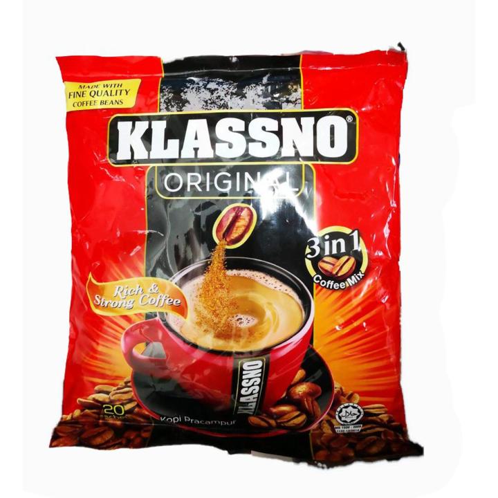 Klassno 3 in 1 Coffee mix - Original - 20g x 20 sachets | Daraz.pk