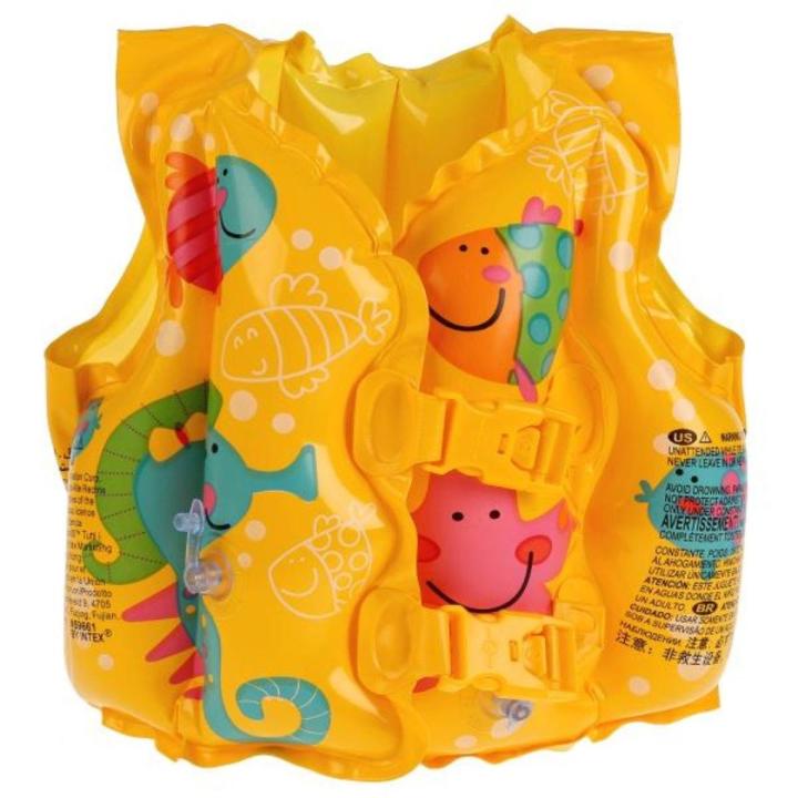 Intex Swimming Jacket Inflatable Pool School for Kids - Yellow | Daraz.pk