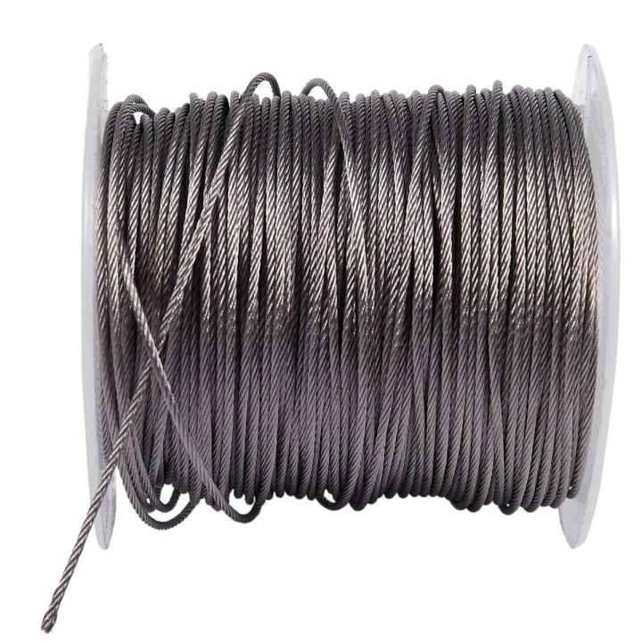 FLYEER Hoisting Lifting 7x7 1mm Dia Stainless Steel Flexible Wire Rope ...