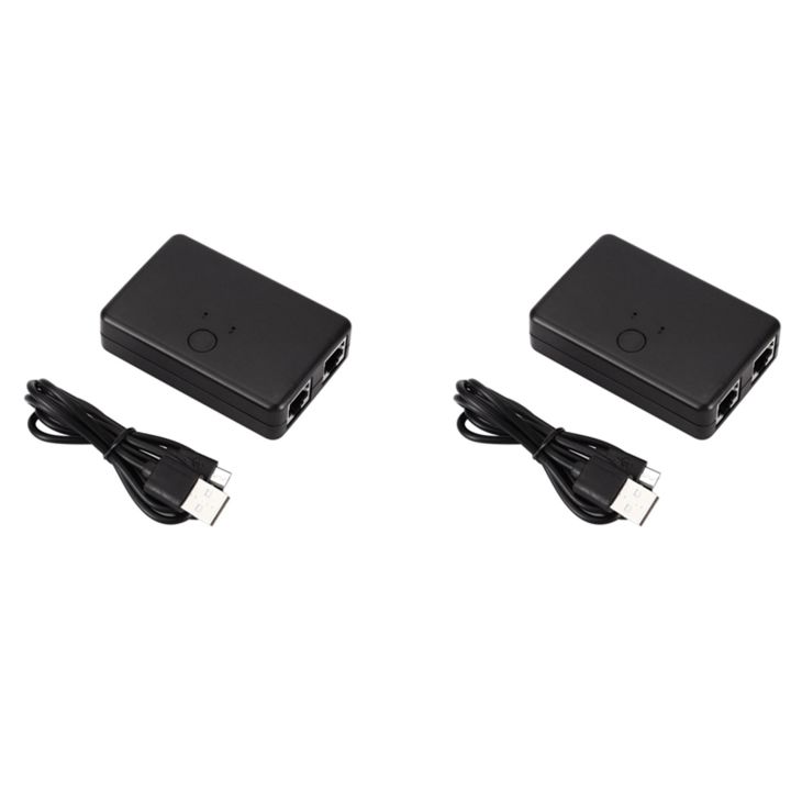 2X Mini 2 Port Rj45 Lan Hub Network Switch Box Computer Ethernet ...