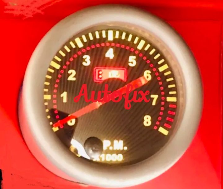 Car Universal 12 volts Rpm analog meter 02 Inches diameter 01 PC | Daraz.pk
