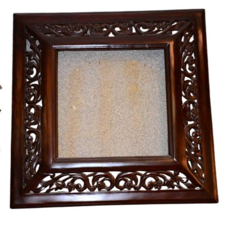Wooden carved mirror frame | Daraz.pk