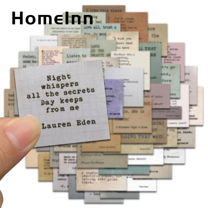 Fade-resistant Inspirational Quote Stickers Vintage Typewriter Style ...