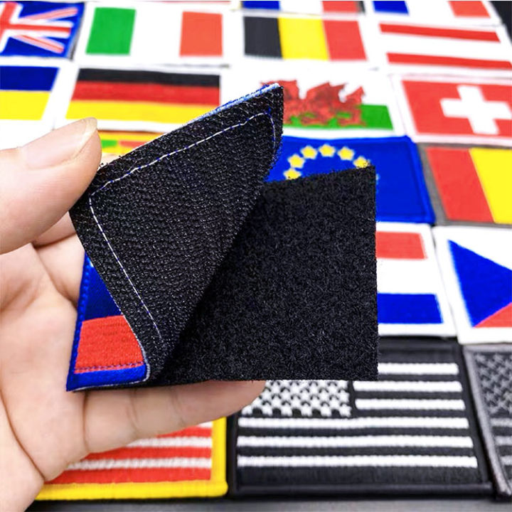 【Fashion-forward】World Flags Outdoor Backpack Badges Jacket Badges Arm ...