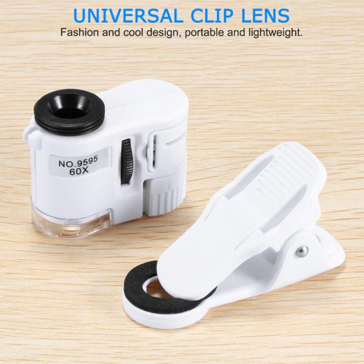 【Mary DAI Store】Mobile Phone Lens Universal 60X Zoom Camera Clip with ...