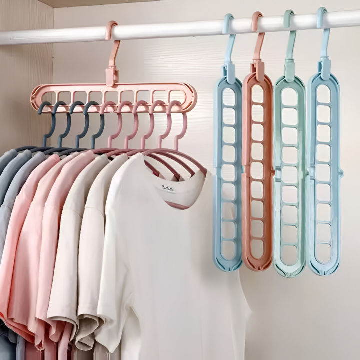 Multi-Layer Magic Closet Hanger – Space Saving Clothes Organizer, 9 ...