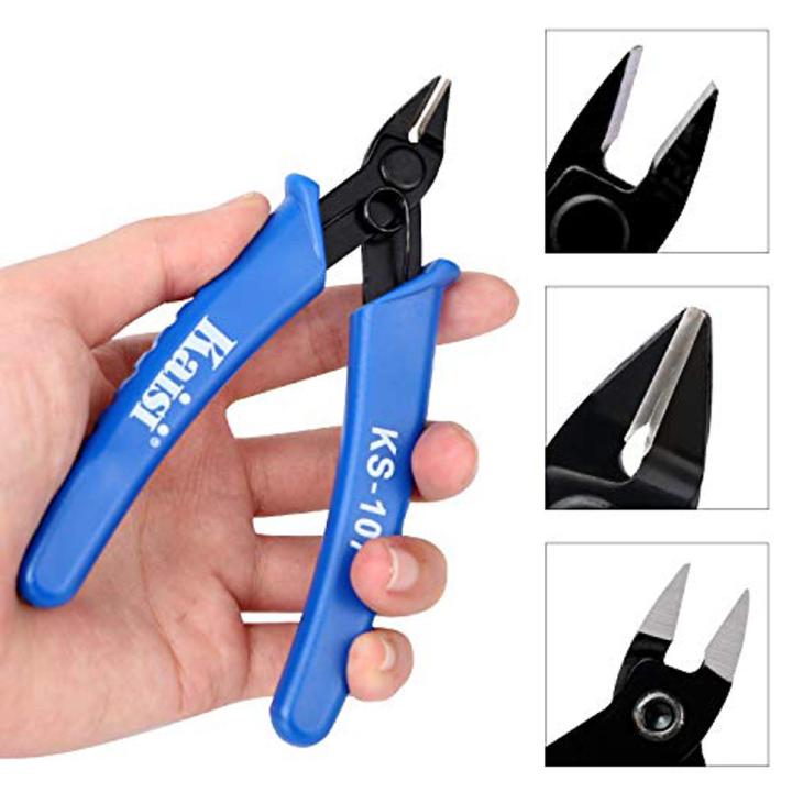 TU109 Electrical Wire Cable Cutters Anti-slip Side Cutters Snips Flush ...