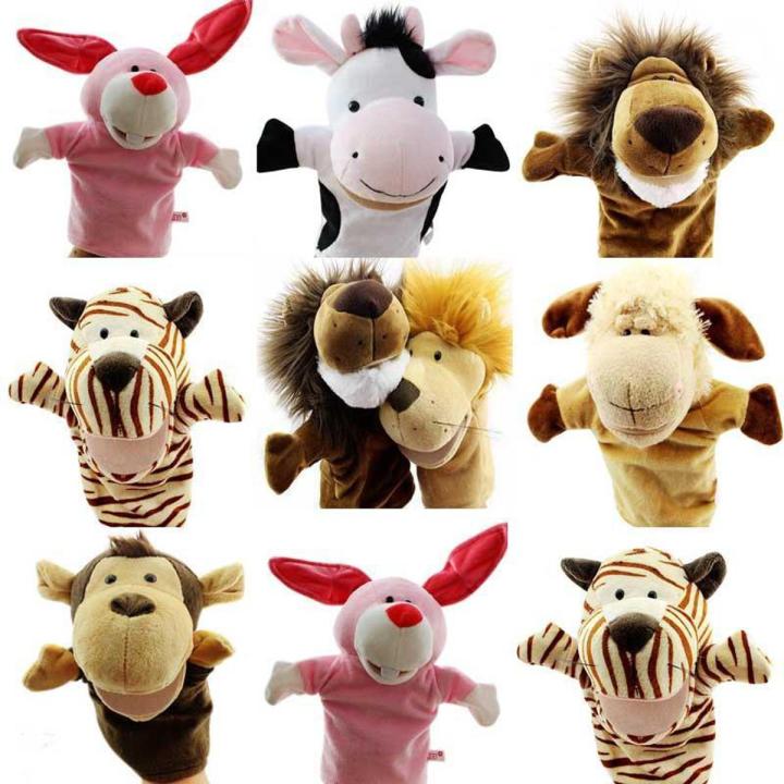Cute Baby Animals Hand Puppet Plush Doll Story Telling Educational Toy ...