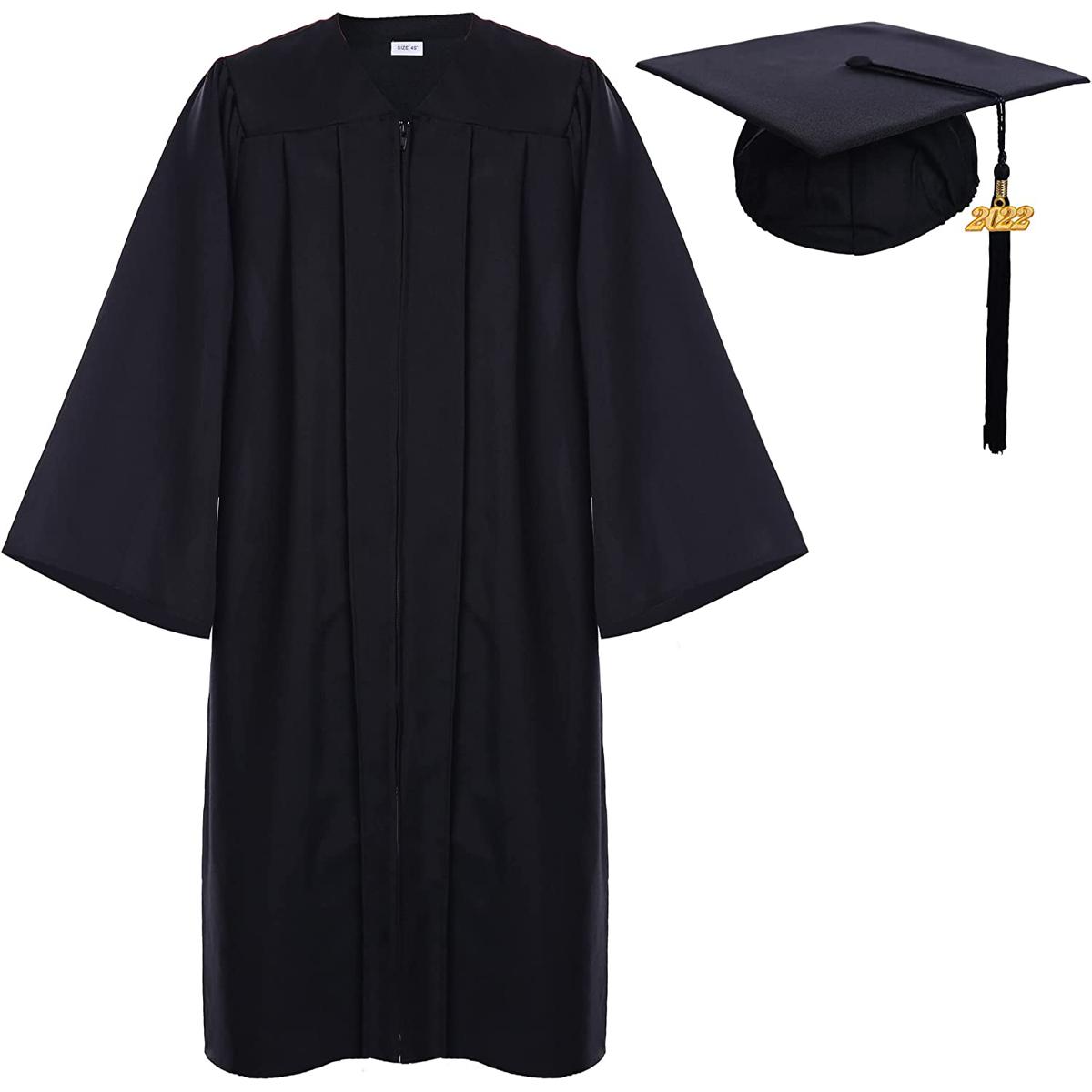 Graduation Gown Set – Includes Cap and Tassel for Bachelor, Master ...