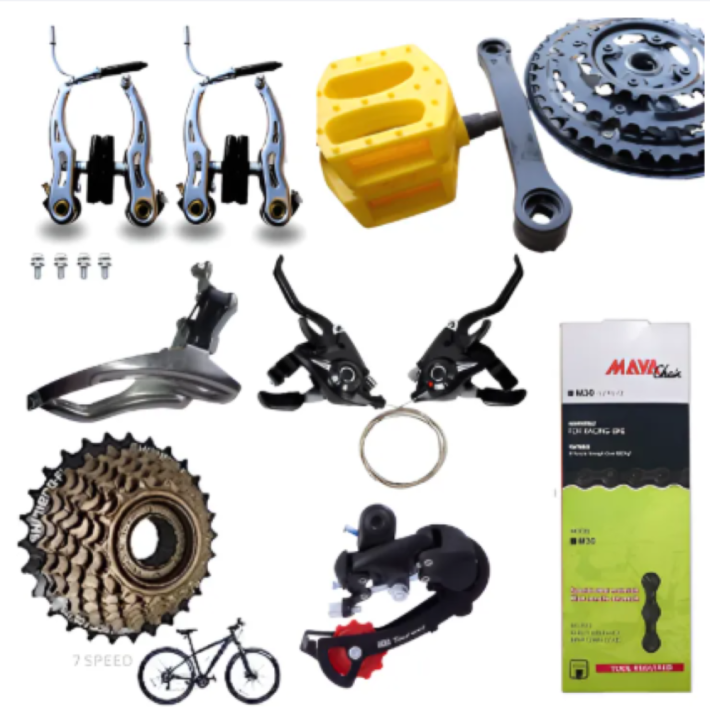Bike Bits Bazaar - Complete Bicycle Gear Set 21speed, Total 8 Parts ...