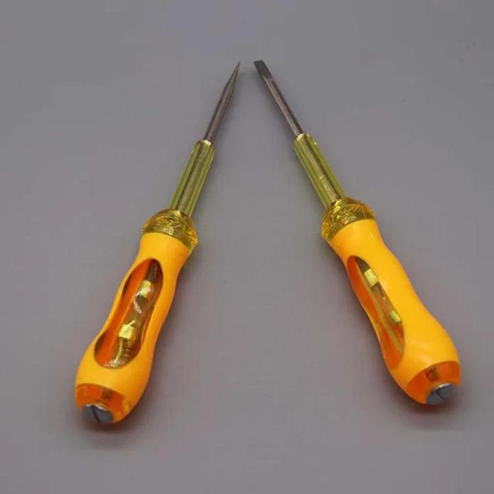 2 in 1 Pencil Tester - Slotted, Phillips Screwdriver & Tester 100-500V ...