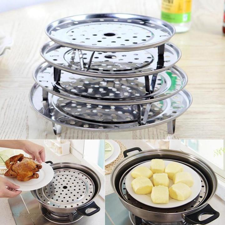 Stainless Steel Detachable Steaming Rack Steamer Tray Stand Frame Plate ...