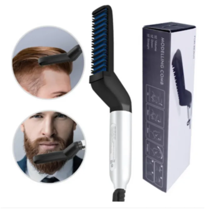 Professional Electric Beard Straightener for Men Multifunctional Ionic ...