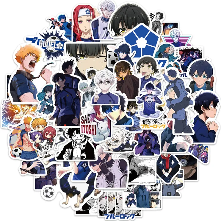 50pcs Anime Blue Lock Stickers Aesthetic Decals DIY Graffiti Sticker ...