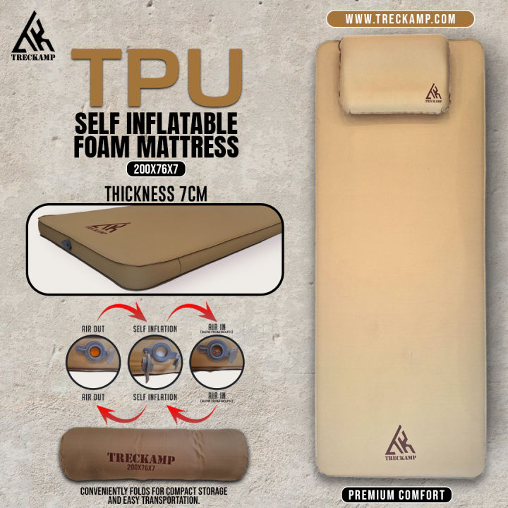 Treckamp TPU Self Inflatable Foam Mattress | Daraz.pk