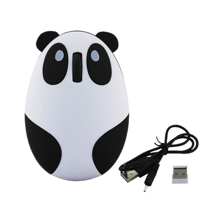 ute Animal Panda Wireless Mouse, [3C Light] Mini USB 2.4G Rechargeable ...