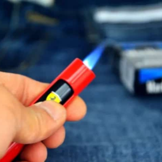 Ferrari Lighter | Lighter | Slim Metal Creative Windproof Straight Blue ...