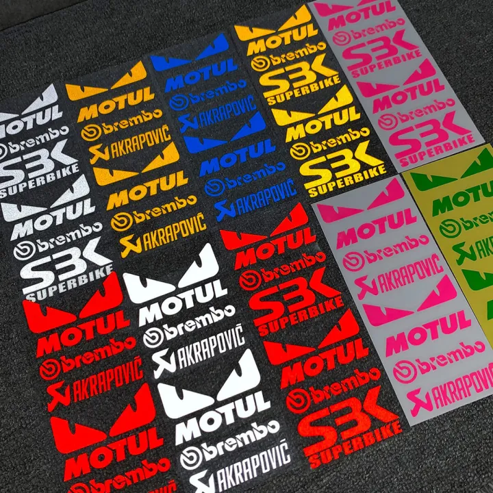 Glossy Laser Motorcycle Stickers High Reflective Exclusive for Sponsors ...