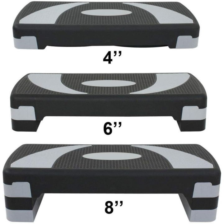 Adjustable Aerobic Stepper for Home Gym Workout 3 Level Height 27 Inch ...