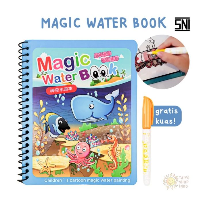 Reusable Magic Water Quick Dry Book Water Coloring Book Doodle with ...