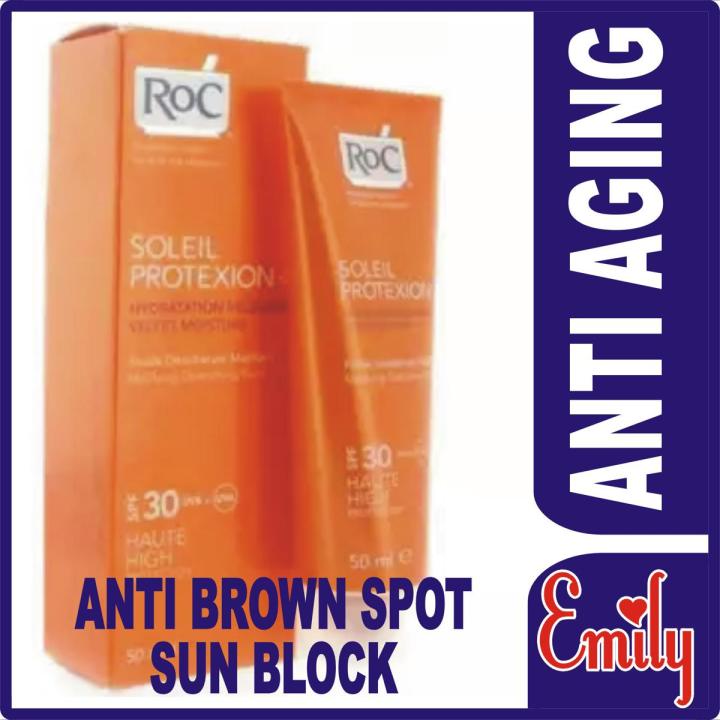 EMILY ANTI BROWN SPOT ANTI AGING SUN BLOCK Soleil Protexion Anti Shine ...