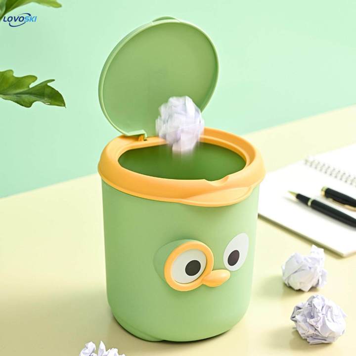Mini Desktop Trash Can Dustbin Tiny Trash Bin for Living Room Bedroom ...