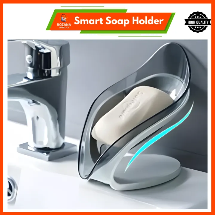 Smart Leaf Shape Soap Holder – Self Draining Bathroom & Kitchen ...