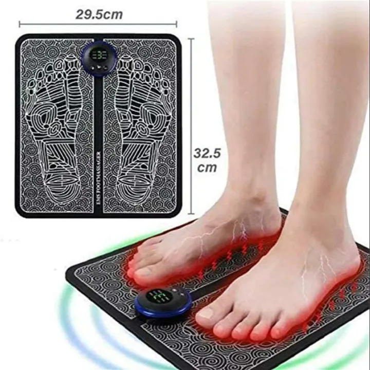 Vibrating Bubble Electric Ems Foot Massager Pad Darazpk 8846