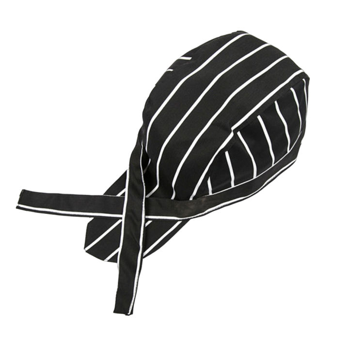 Professional Chef Hat Cooking Head Wrap Kitchen Catering Skull Cap ...
