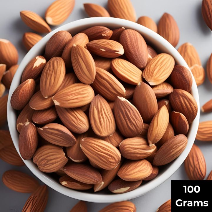 Almonds 100 gm Pack | Badam Giri| Premium Quality Nut | Daraz.pk