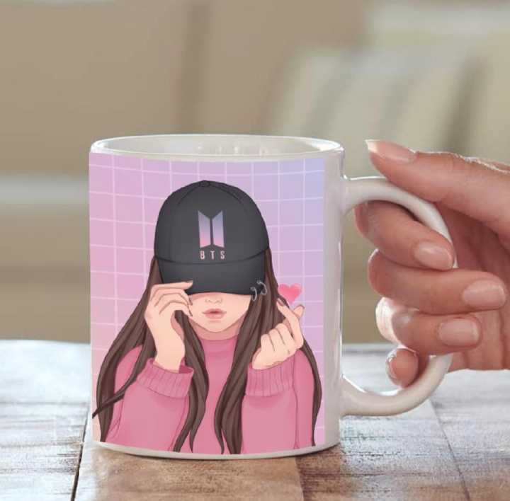 BTS Mug | BTS Mugs for Girls Boys | BTS Group Printed Ceramic Coffee ...