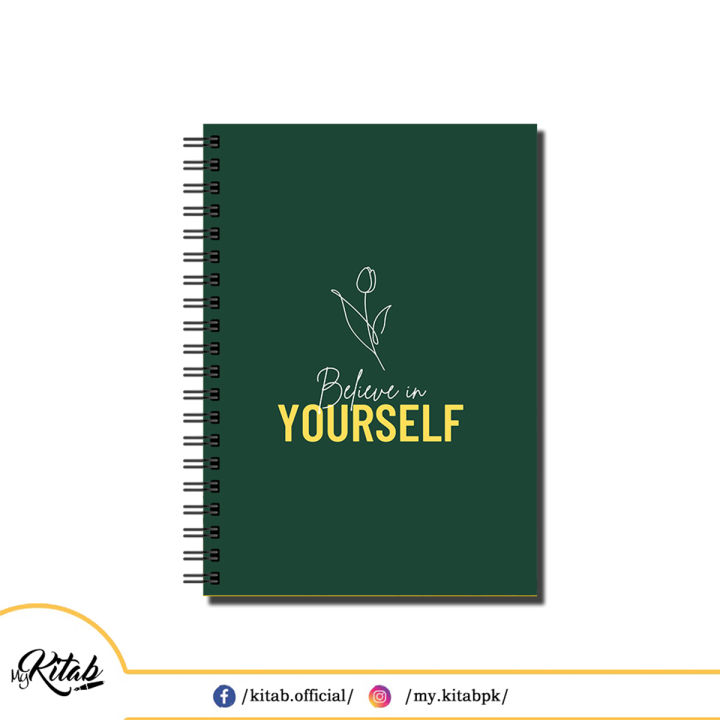 MyKitab - Believe In Yourself Spiral NoteBook A5 & A4 150 | 200 pages ...