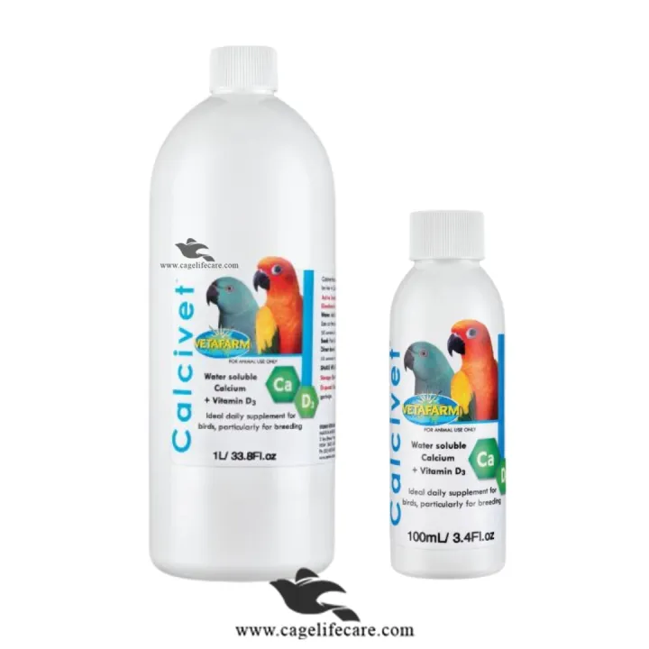 Calcivet – Liquid Calcium Supplement with Vitamin D3 for Birds ( VETAFARM Australia ) | Daraz.pk
