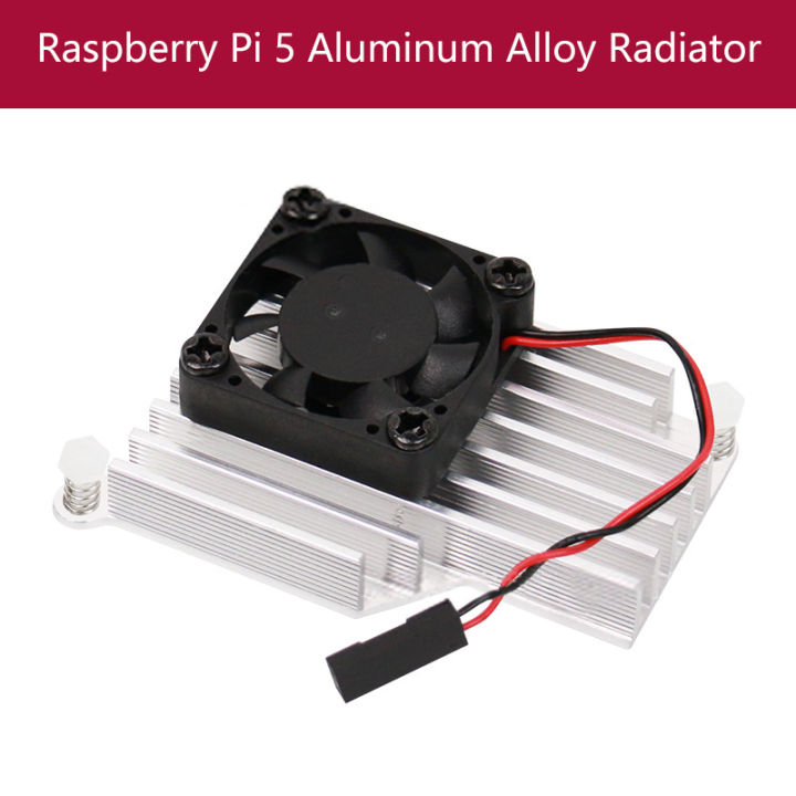Raspberry Pi 5 Active Cooler Aluminum Heatsink Fin Heatsink Silicone ...