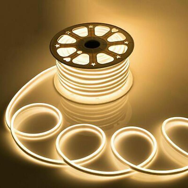 220V Warm White LED strip Flexible NEON Rope Light waterproof/LED Neon ...