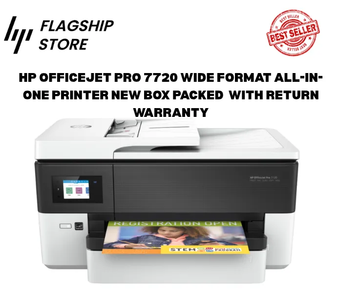 HP OfficeJet Pro 7720 Wide Format All-in-One Printer With Return ...