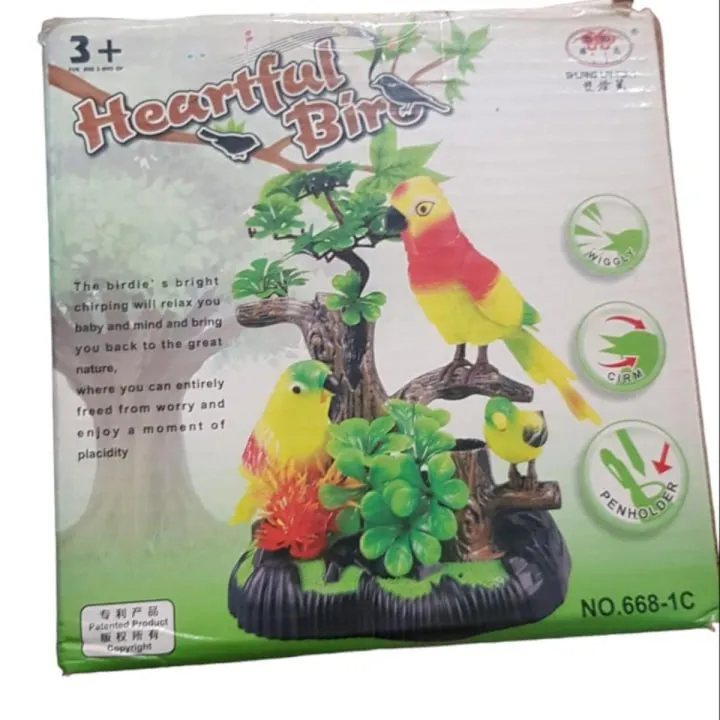 Battery Operated Sound Activated Heartful Bird | Daraz.pk
