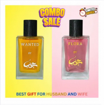 Pack Of 2 RAJAB BUTT PERFUME FLORA BY RAJAB WANTED BY RAJAB | Daraz.pk