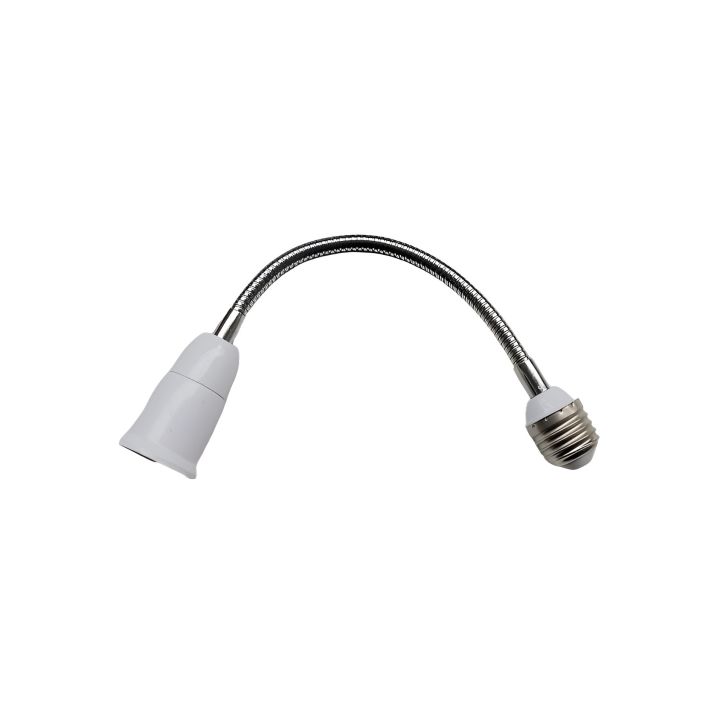 Flexible Bulb Holder Extension (8 Inches), E27 to E27, Screw Type Base ...