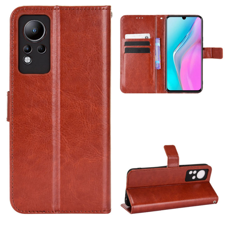 For Infinix Note 11/X663/ X663B Leather Phone Case, with RFID Blocking ...